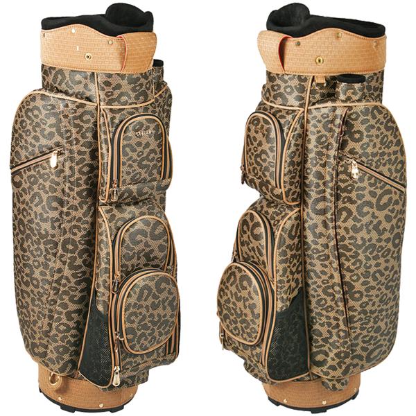 Cutler Sport | Naples Exotic Tan and Brown 14 Way Cart Golf Bag