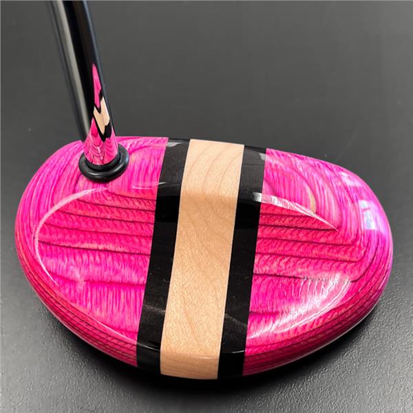 Lady Golf Putter | Flamingo 32-1/2 Inch Sonoma Mallet Style Wooden Putter