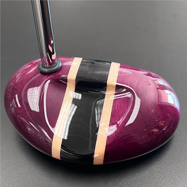 Lady Golf Putter | Purple Heart 34-1/2 Inch Mallet Style Wooden Putter