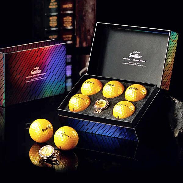 Disney | Volvik Solice 6-Piece Metallic Golf Ball with Clip Marker Gift Set